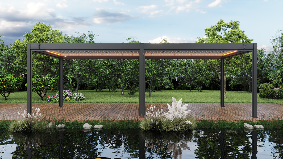 Athena 6m x 3m Aluminium Pergola – Garden Store Direct