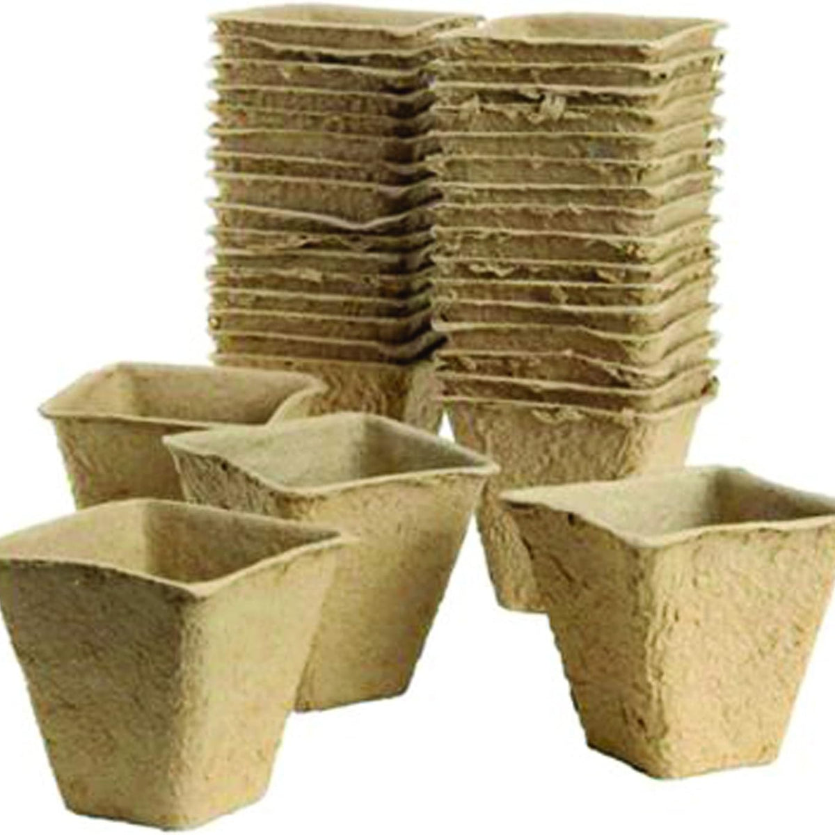 Gro-sure Fibre Pots Square 6cm 20 Pack – Garden Store Direct