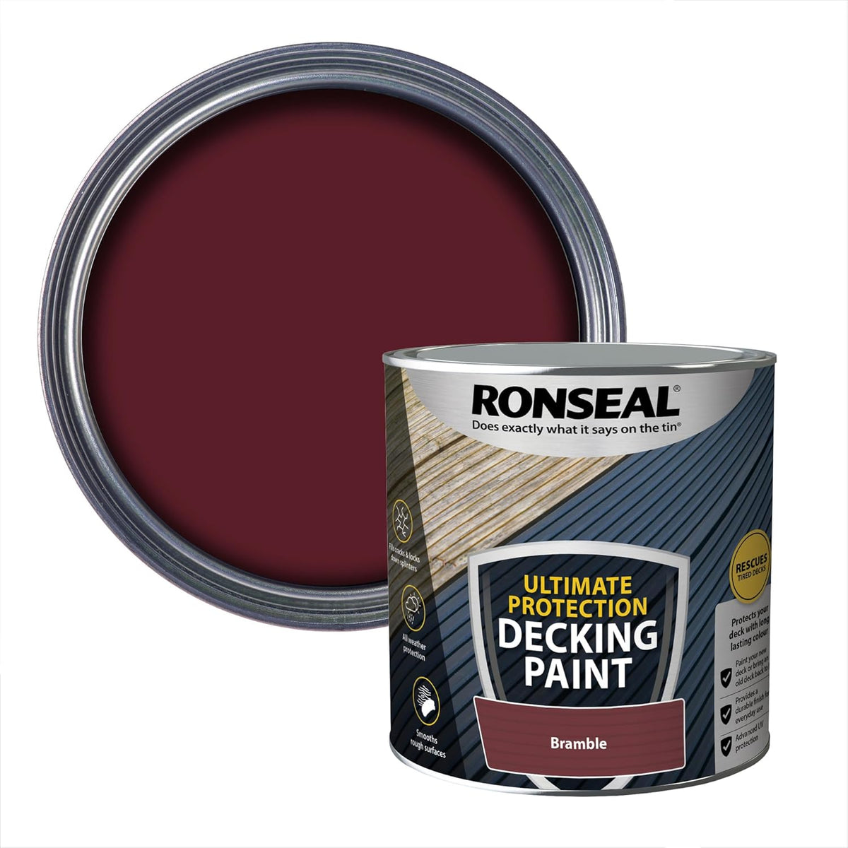 Ronseal Ultimate Protection Decking Paint 2.5L - Bramble – Garden Store ...
