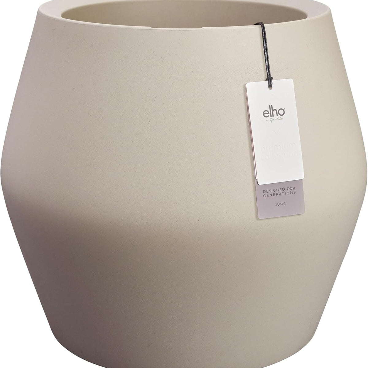 June Split 46cm Low Indoor / Outdoor Pot - Balanced Beige – Garden ...