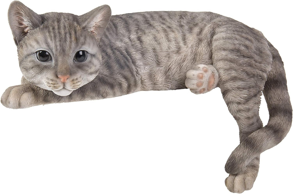 Large Laying Tabby Cat Garden Ornament – Garden Store Direct