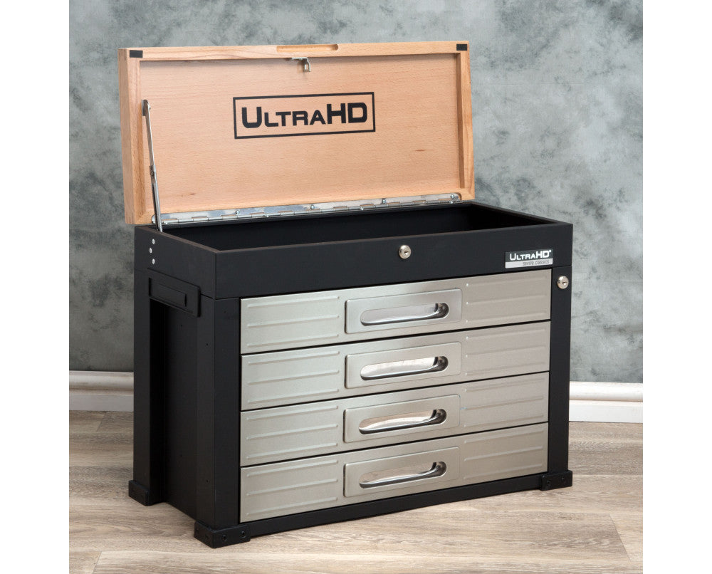 4 Drawer Timber Top Tool Chest with Lockable Compartments – Garden ...