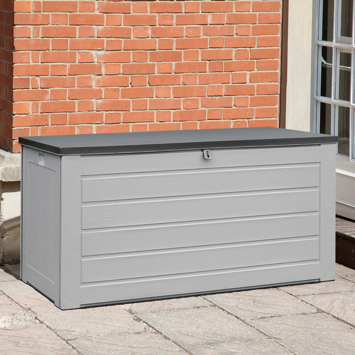 Grey 680L Outdoor Storage Box – Garden Store Direct