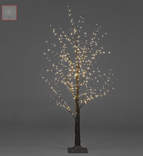 1.8m Black Micro Dot Tree w/1300 WW LEDs w/20% Twinkle – Garden Store ...