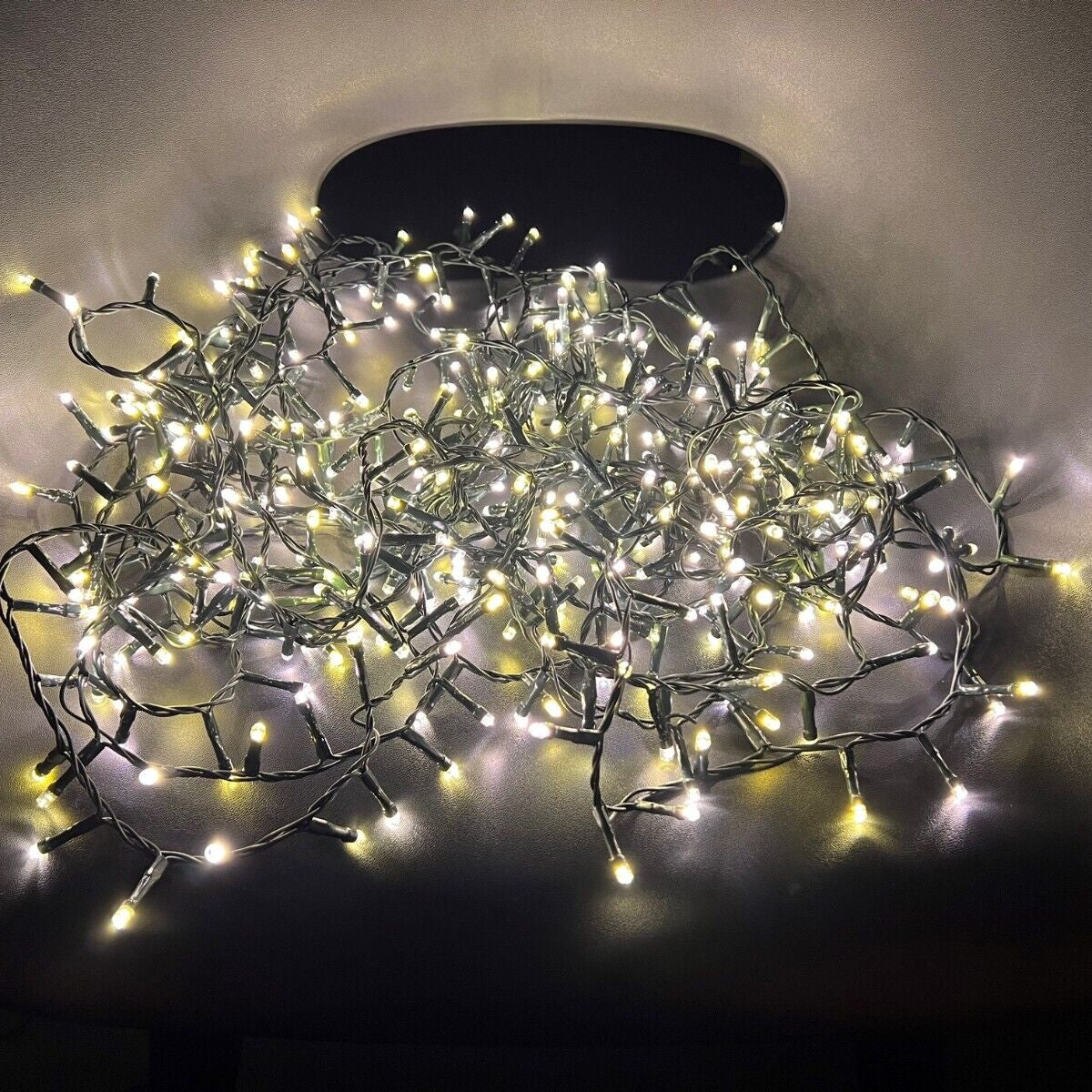100 LED String/Fairy Christmas Tree Lights - Flickering Firefly Effect ...